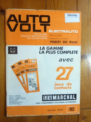 504 D Revue Technique Electronic Auto Volt Peugeot | eBay