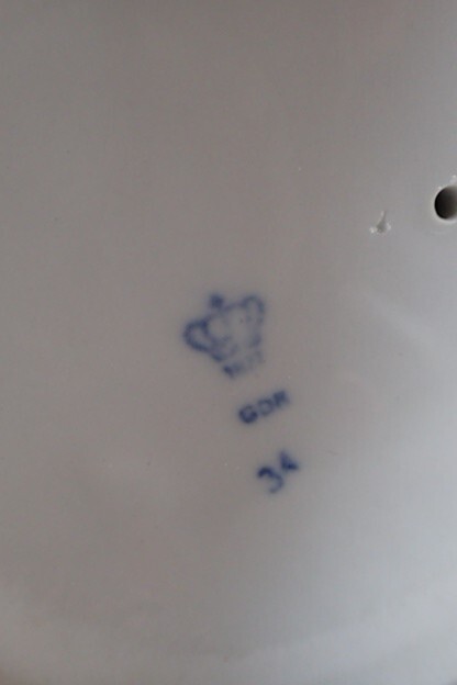 RS Wagner & Apel Porzellan Figur Kinder Büste Kopf Junge mit Apfel GDR ...