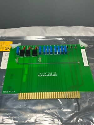 REV. A REV. 3 ROCKWELL GOSS 1-D36214 CURVE SETTING BOARD | eBay