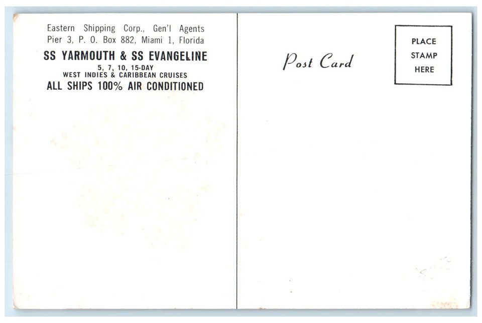 c1950's SS Bahama Star 3-Day Nassau Cruises SS Yarmouth Miami FL ...