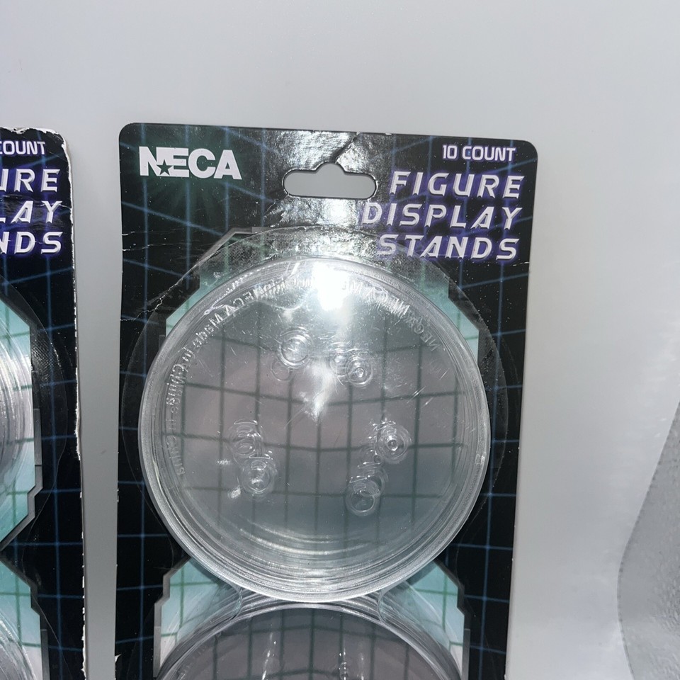 NECA Action Figure Display Stands 10-Pack Clear 6 - 8" Inch Compatible ...