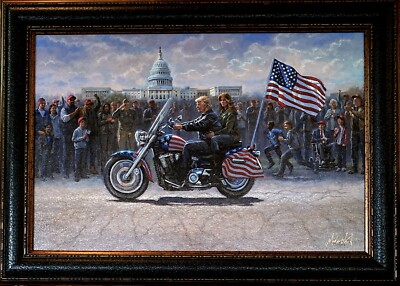 Jon McNaughton MAGA Ride Donald Trump Art Print-Framed 28.5 x 20.5 | eBay