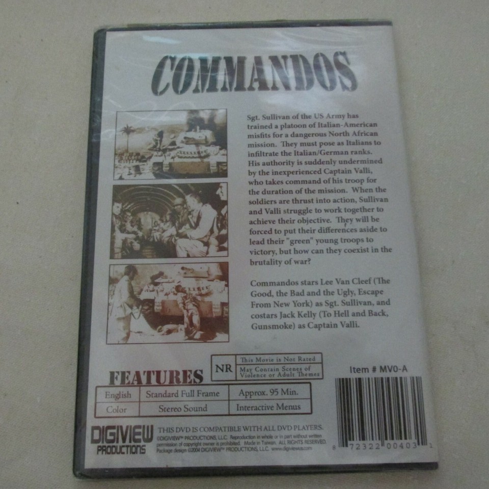 Commandos (DVD, 1998) New Factory Sealed 872322004031| eBay