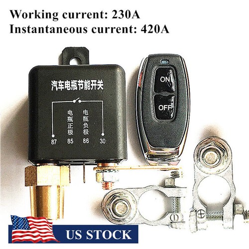 Universal 12V Car Battery Disconnect Cut Off Master Kill Switch ...