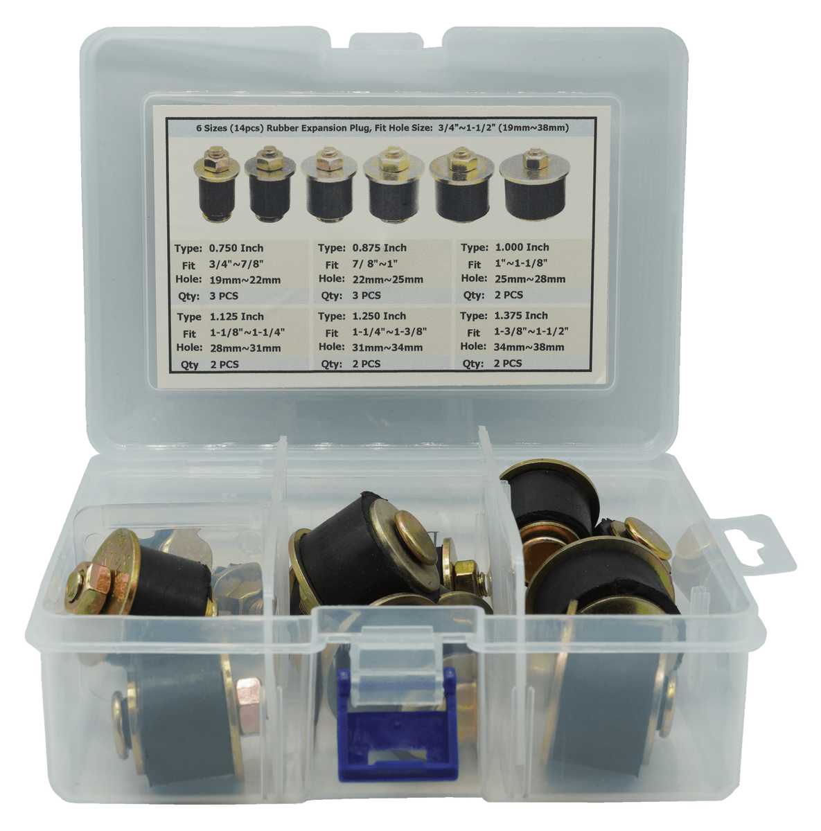 Rubber Freeze Plugs Sizes Siptenk 14pcs Freeze Rubber Expansion Plug,