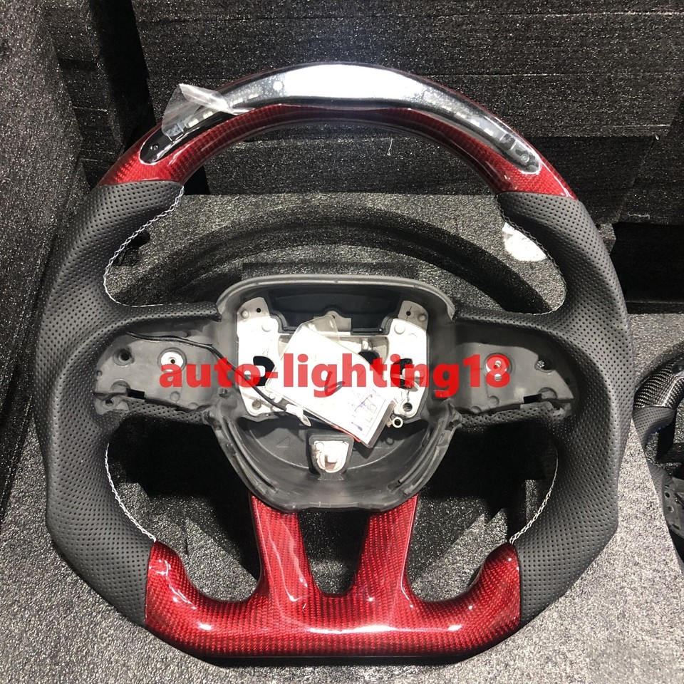 LED Carbon Fiber Steering Wheel For charger challenger hellcat durango ...