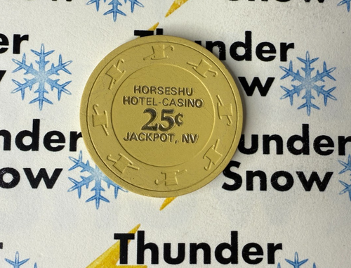 ⚡️ ️ Casino Chip 😳 25¢ Horseshu Hotel Jackpot Nevada | eBay