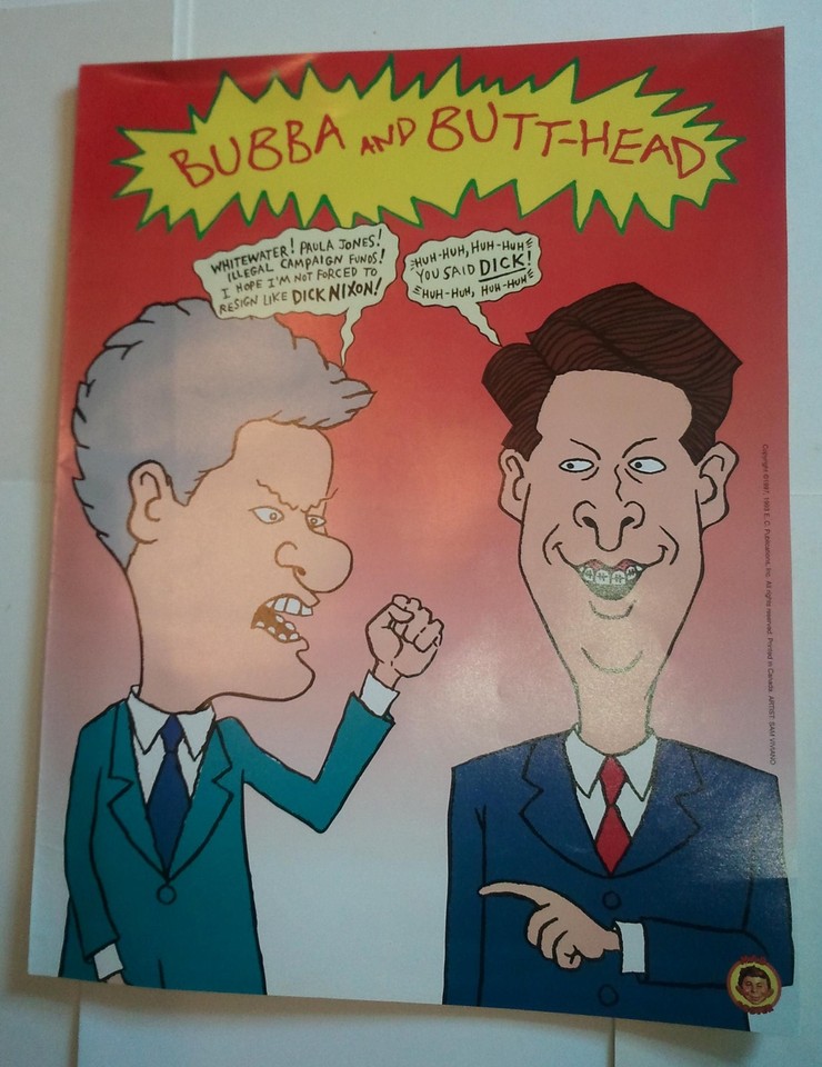 Mad Magazine Mini Poster #16 Bubba and Butt-Head by Sam Viviano Beavis ...