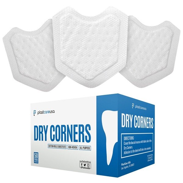 PlastcareUSA Dental Dry Corner Saliva Absorbents Cotton Roll Substitute ...
