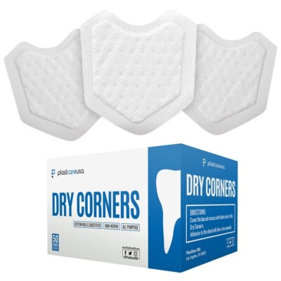 PlastcareUSA Dental Dry Corner Saliva Absorbents Cotton Roll Substitute ...