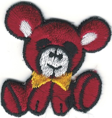 Red Cartoon Mouse Patch Embroidered Cut out Iron on Sew on | eBay