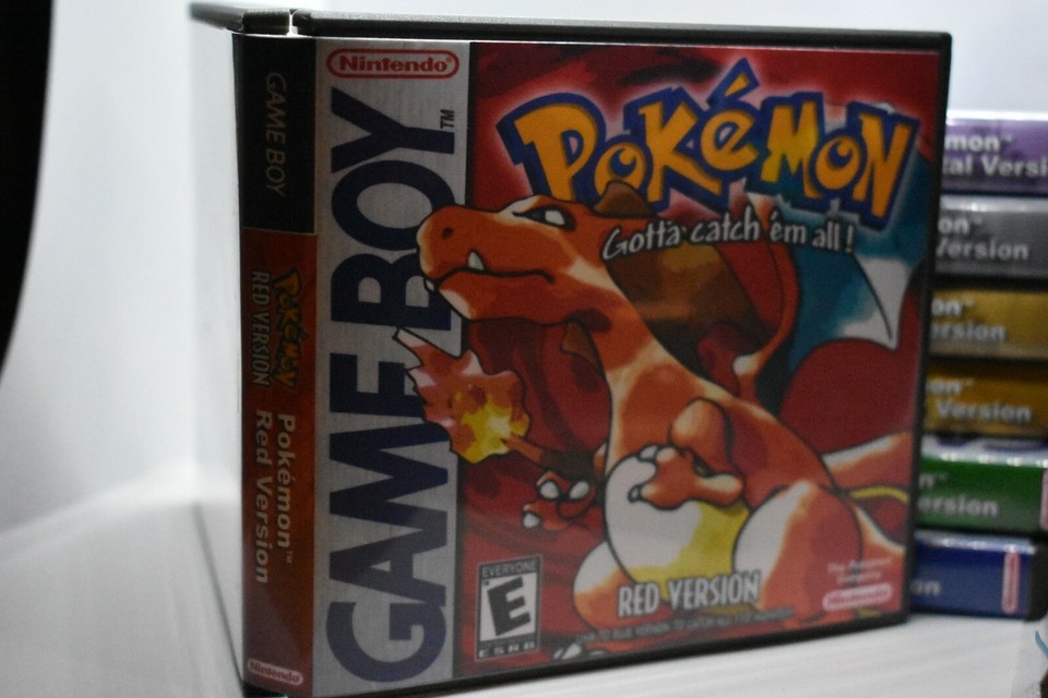 Pokemon Blue Red Green Yellow Crystal Gold Silver Display Cases GBC ...