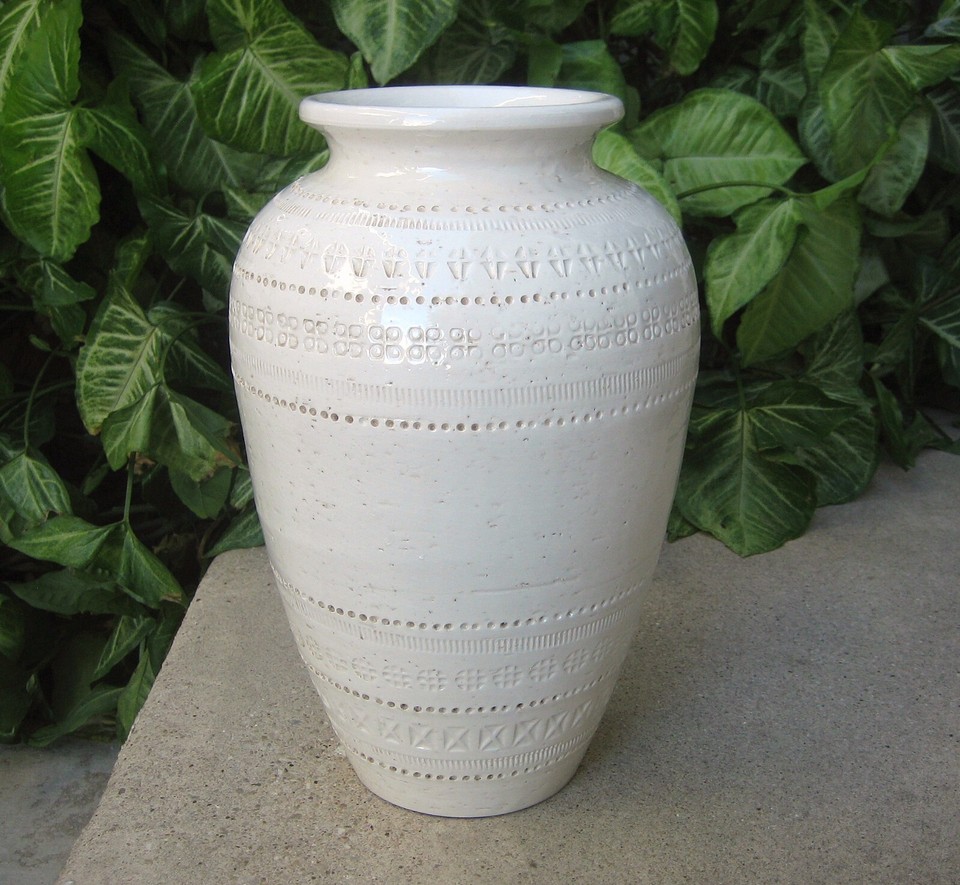 RARE Vtg ALDO LONDI BITOSSI Rimini ITALY Vase Pier 1 One Imports Stamp ...