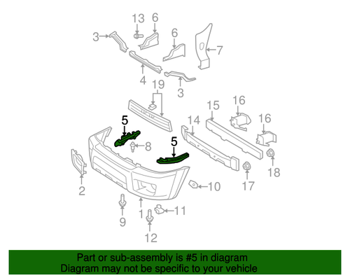GENUINE TOYOTA 4RUNNER 2006-2008 LEFT FRONT BUMPER SIDE SUPPORT OEM ...