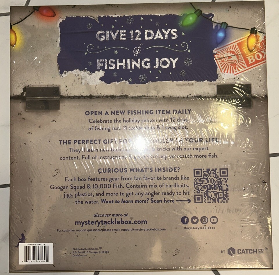 12 Days of Fishmas Holiday Fishing Lures Advent Calendar Freshwater ...