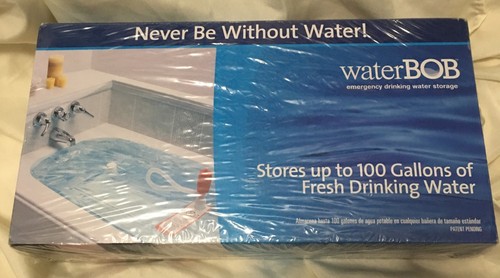 New WaterBOB Emergency Drinking Water Storage Survival 100-Gallons Kit ...