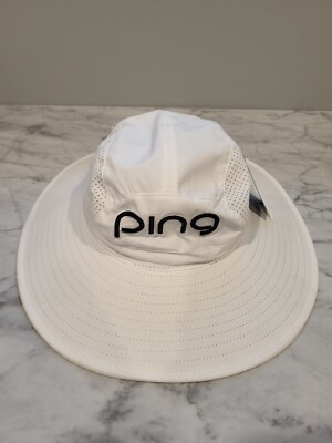 NWT PING GOLF SUN BUCKET BOONIE HAT LADIES WOMENS VENTED MESH GRAY ...
