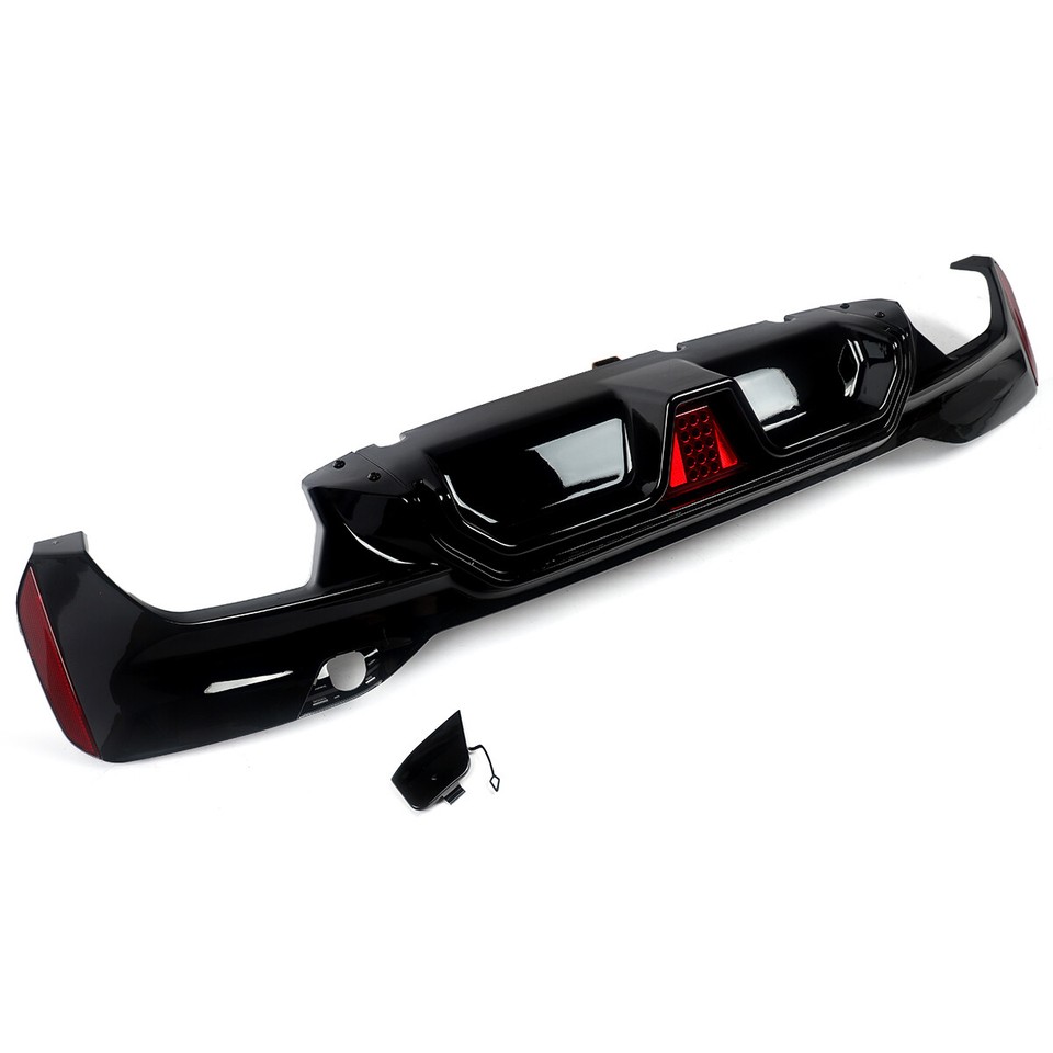 M5 CS Style Rear Diffuser W/ LED For BMW G30 G31 540i M Sport Gloss ...