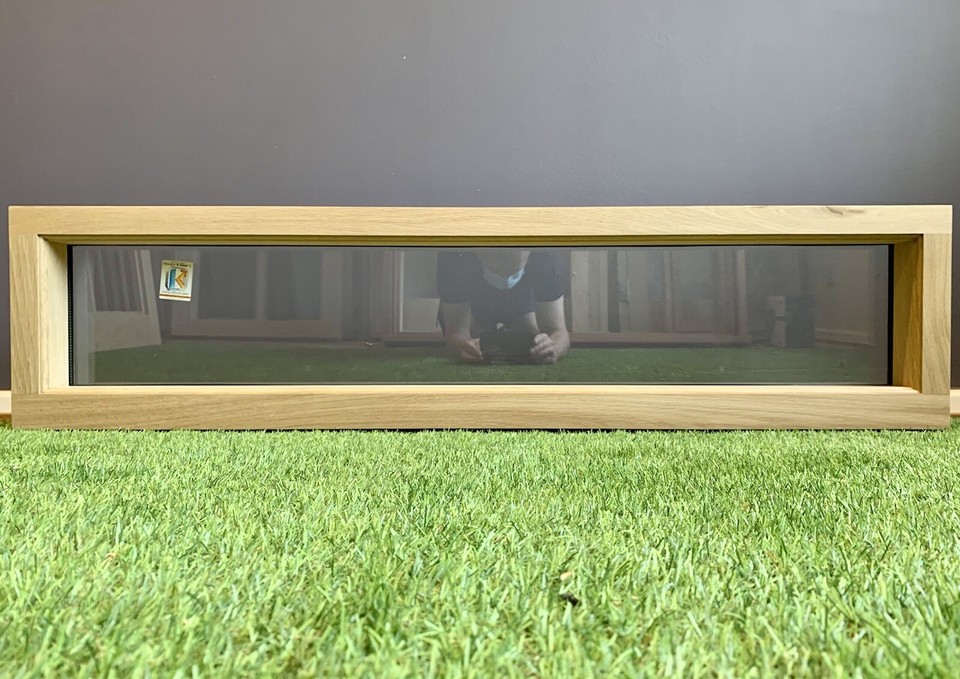 Window Double Glazed Windows Handcrafted Rustic Oak 1260mm x 300mm ...