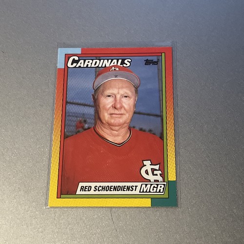 1990 Topps Traded Set 113T Red Schoendienst HOF Manager St Louis ...
