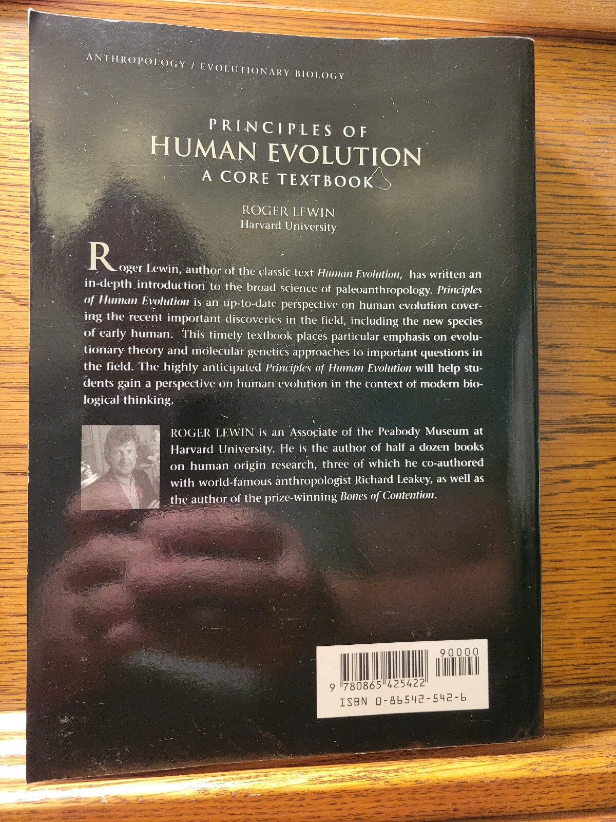 Principles of Human Evolution : A Core Textbook by Roger Lewin (1997 ...