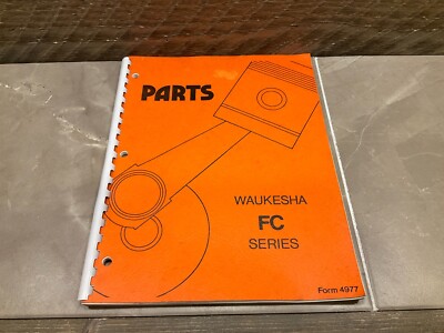 Vintage Part List For Waukesha FC Engines Form 4977 | eBay