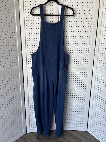 Halara Flex V Neck Side Pocket Washed Stretchy Knit Denim Casual ...