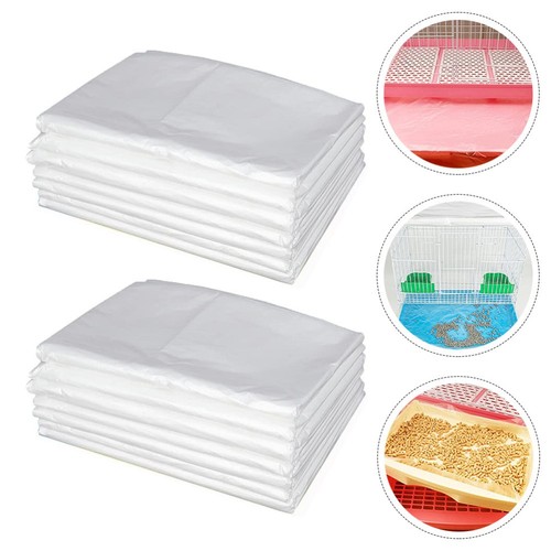 100 Pcs Rabbit Cage Lining Small Animal Liners Puppy Film Guinea Pig | eBay
