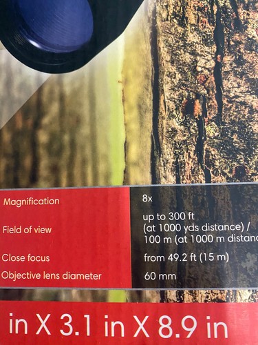 Auriol Binoculars 8 x 60 Magnification Rugged Durable Hunting Sports ...