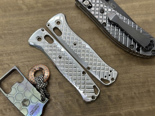 Polished FRAG milled Aerospace Aluminum Scales for Benchmade Bugout 535 ...