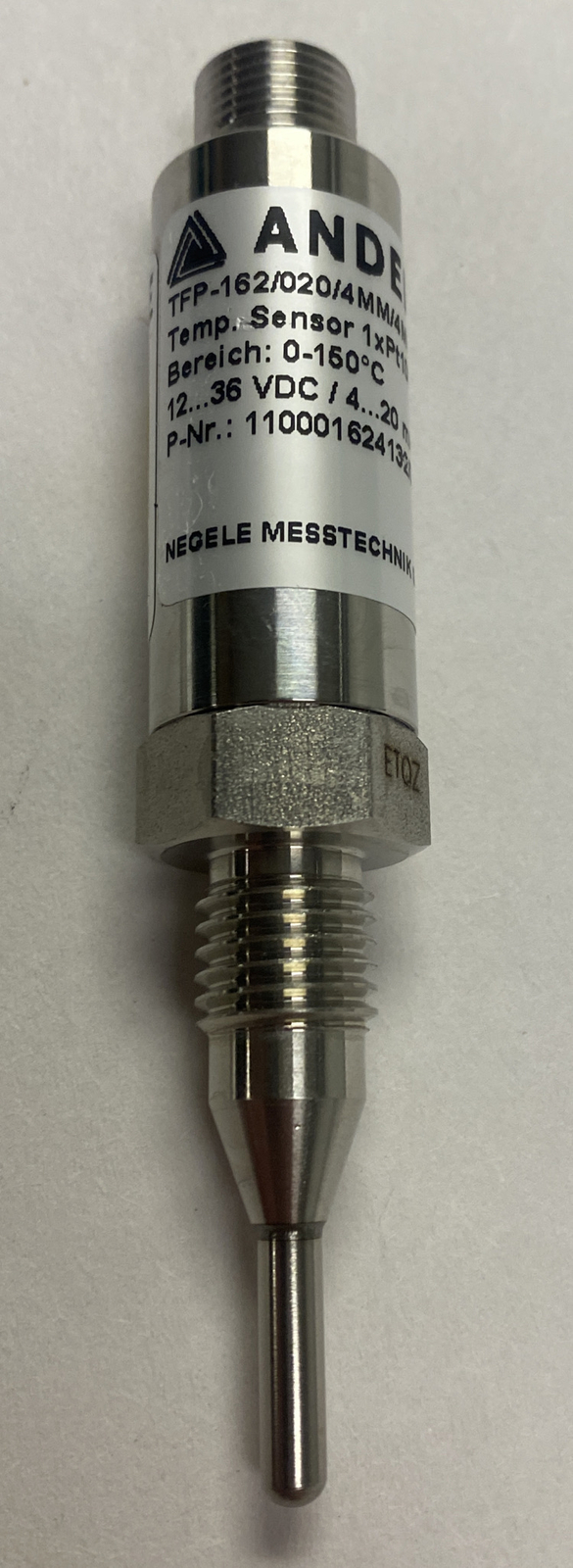 ANDERSON-NEGELE,TFP-162/020/4MM/4MM/MPU,TEMPERATURE SENSOR LOT OF 3 NEW ...