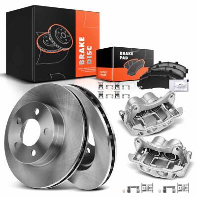 Front Disc Brake Rotor & Pads + Brake Caliper for Ford Explorer Ranger ...