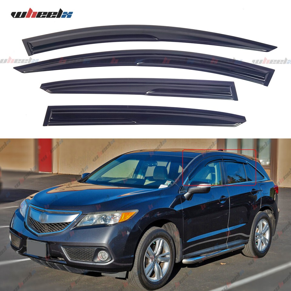 For Acura RDX 13-18 JDM Mugen Style Window Visor Rain Guards Sun Shade ...