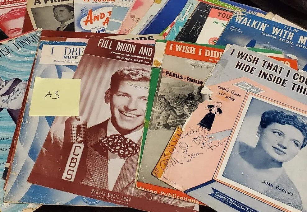 Vintage Sheet Music Piano Lot of 50 Pieces from the '20s - '40s | eBay