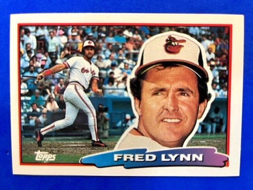 MLB - Fred Lynn 1988 Topps Big Baseball Oversize Card - Orioles | eBay