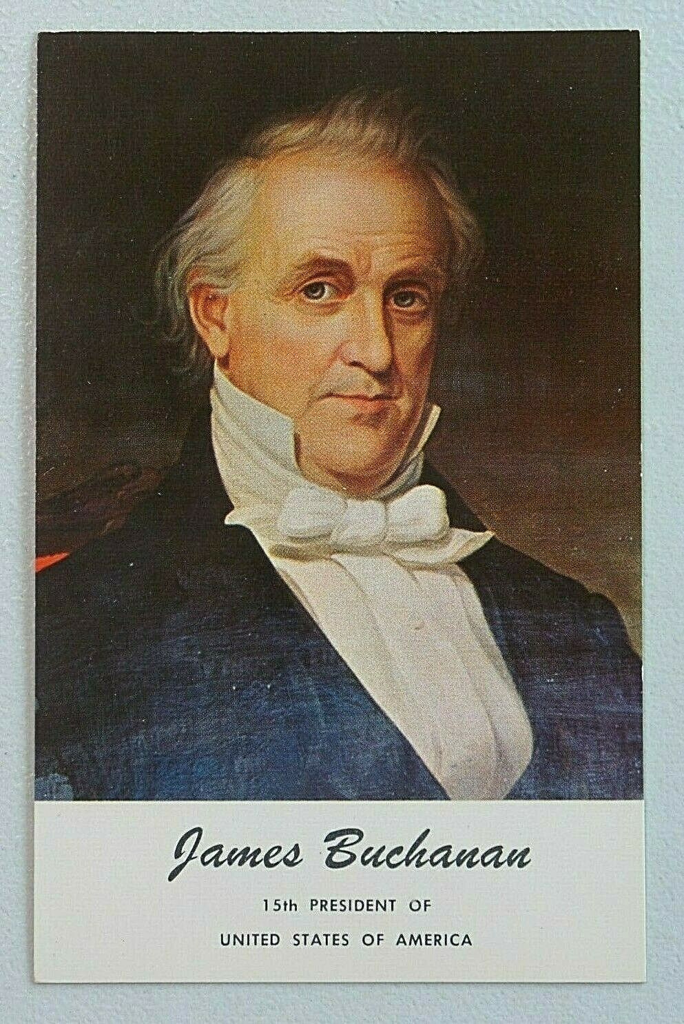15th US President James Buchanan Lancaster Pennsylvania Chrome Postcard ...