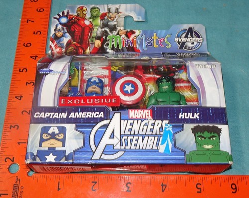 == Marvel Minimates Captain America & Hulk Exclusive Avengers Assemble ...