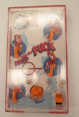 Vintage Tomy Pocket Game PASS THE PUCK - 1980's Handheld Ball Passing ...