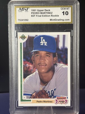 1991 Upper Deck Final Edition - #2F Pedro Martinez Rookie Card GEM 10 ...