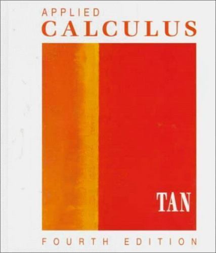 Applied Calculus by Soo T. Tan (1998, Hardcover) 9780534955564| eBay