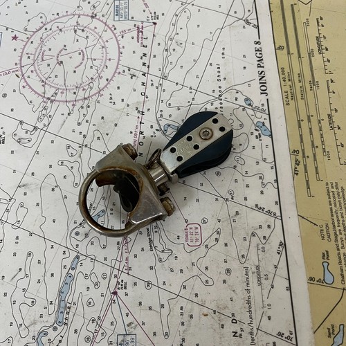 Harken 29mm Single Bullet Block and 1" Stanchion Clamp | eBay