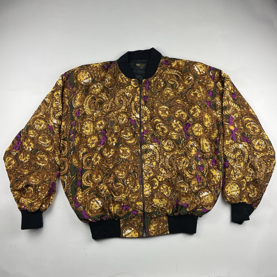 Vintage CHANEL Coins Bomber Jacket From 80’s 90’s Fits L/XL Unisex ...