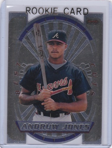 ANDRUW JONES ROOKIE CARD Atlanta Braves Baseball RARE BOWMAN'S BEST ...