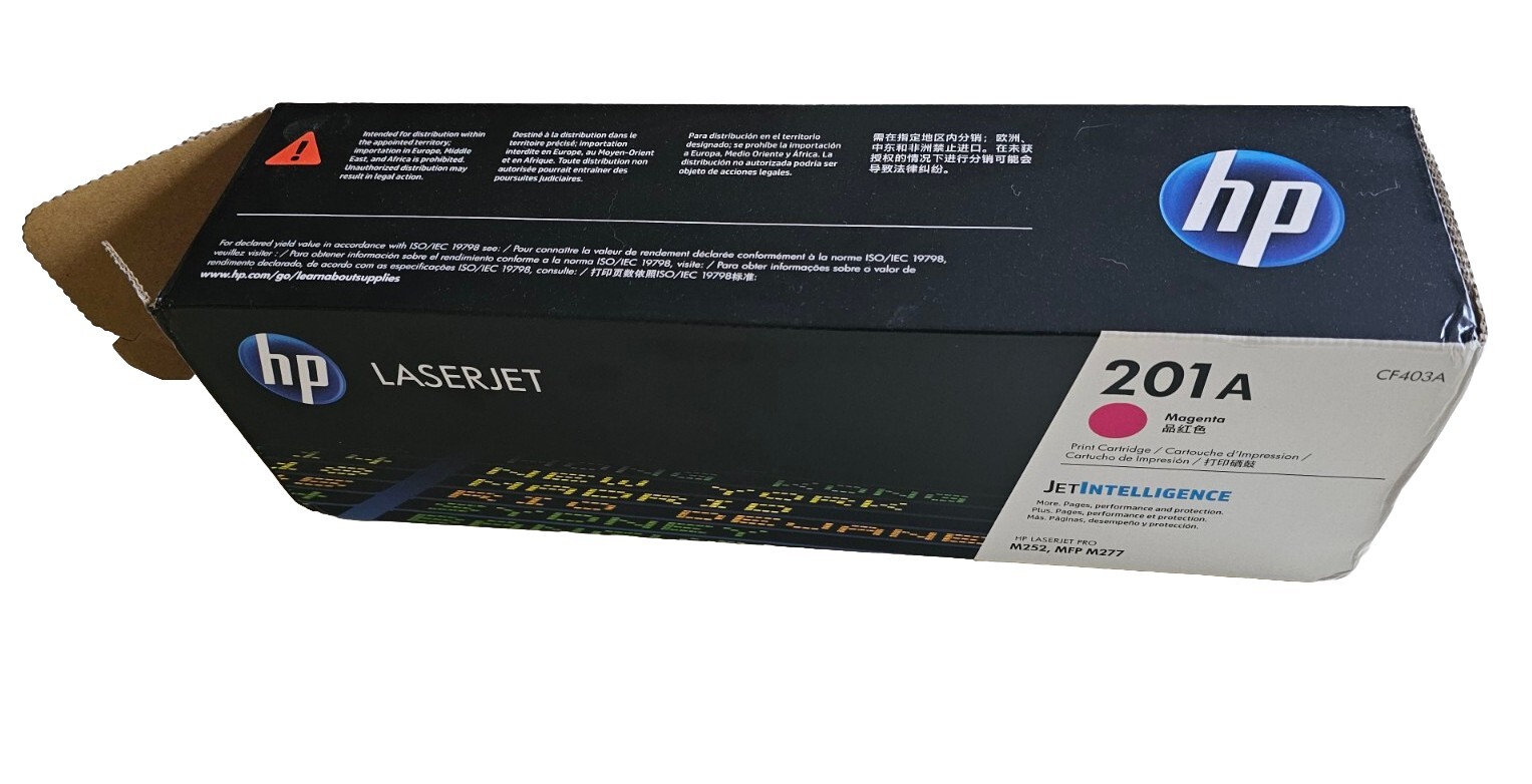 HP 201A LaserJet Toner Cartridges - Black, Cyan, Magenta, Yellow, Pack ...