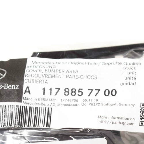 NEW MB CLA C117 FRONT BUMPER LEFT CENTRAL OUTSIDE COVER A1178857700 OEM ...