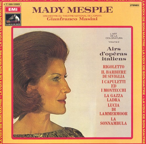 DONIZETTI VERDI ROSSINI BELLINI Arias MADY MESPLE EMI C069-12889 LP NM ...