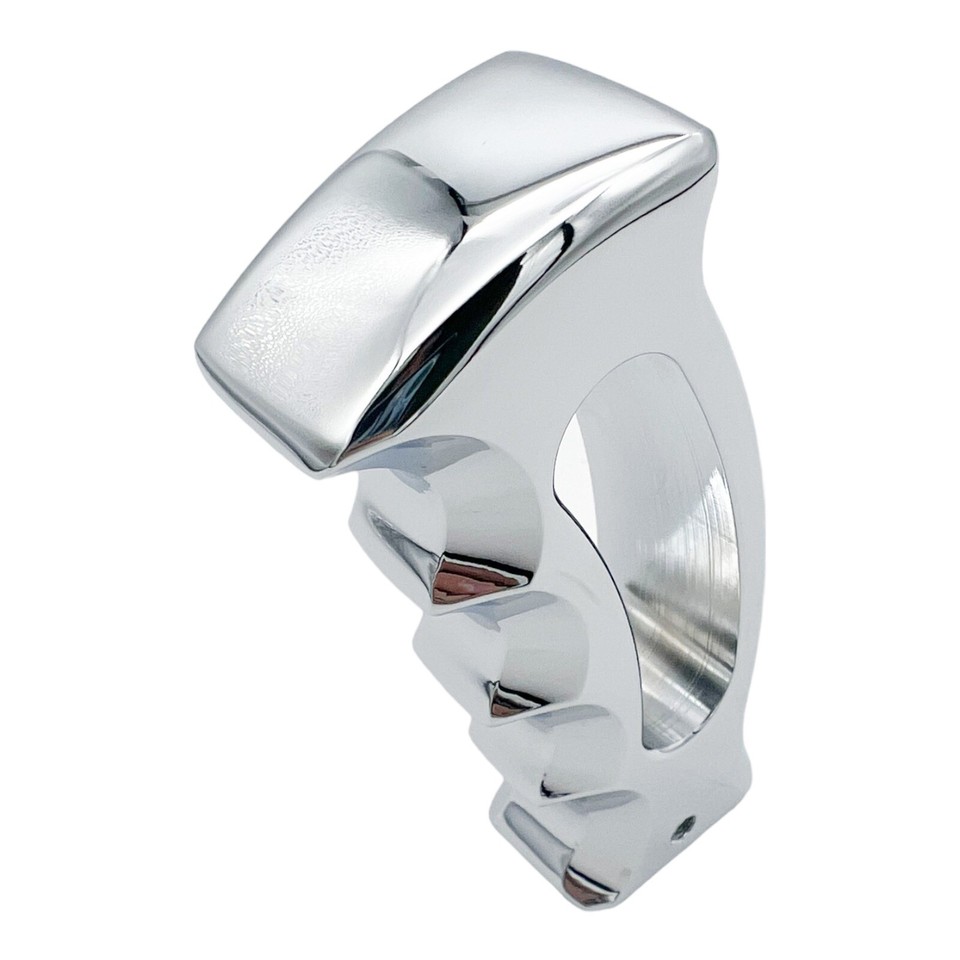 Chrome Pistol Grip Slot Shift Knob For Hot Rod Rat Rod Muscle Car ...