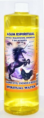 AGAINST EVIL, ENEMIES & HEXES SPIRITUAL WATER CONTRA MALEFICIO 16OZ ...