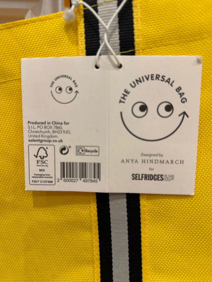 Anya Hindmarch X Selfridges The Universal bag | eBay UK
