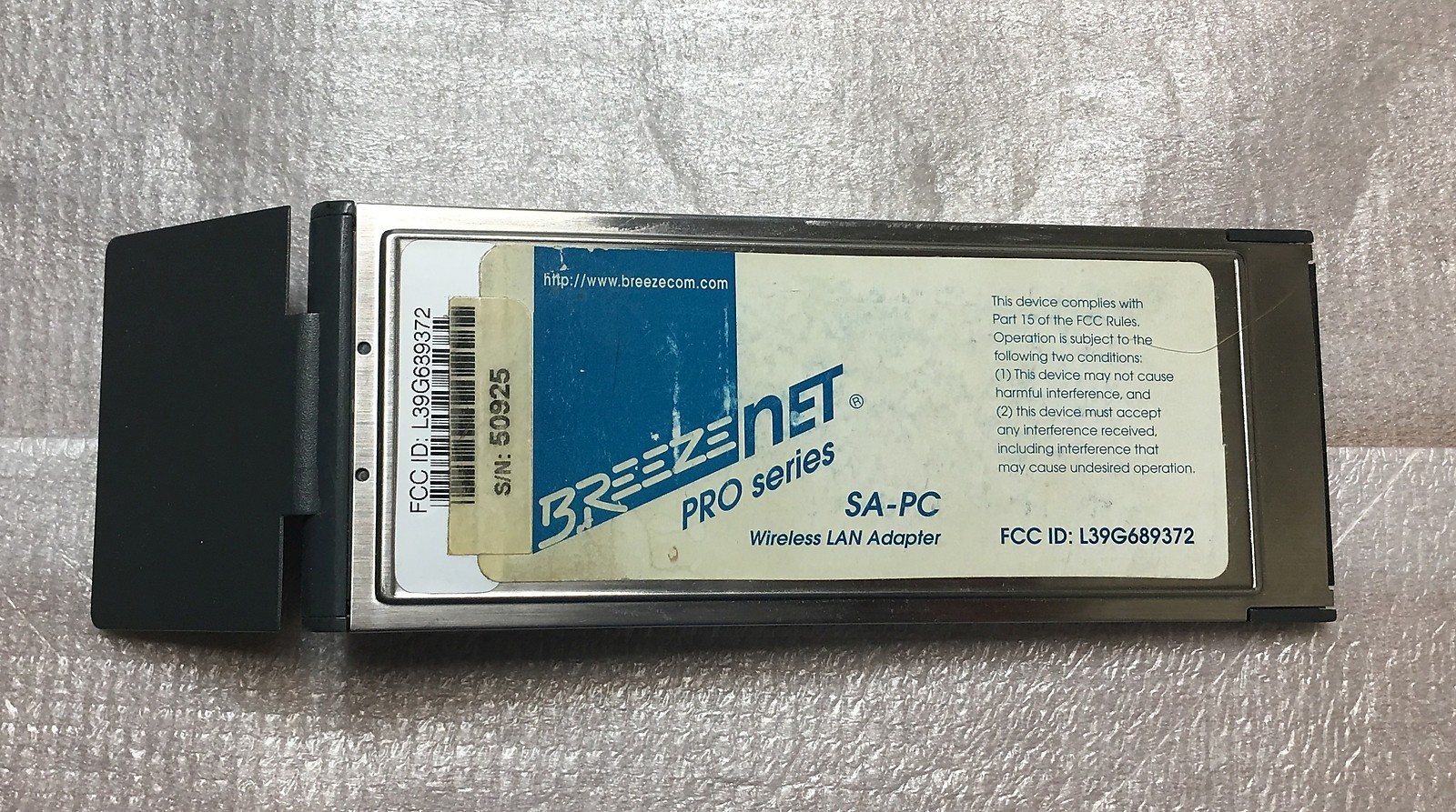 BreezeNet Pro SA-PC Wireless Lan adapter PCMCIA card | eBay
